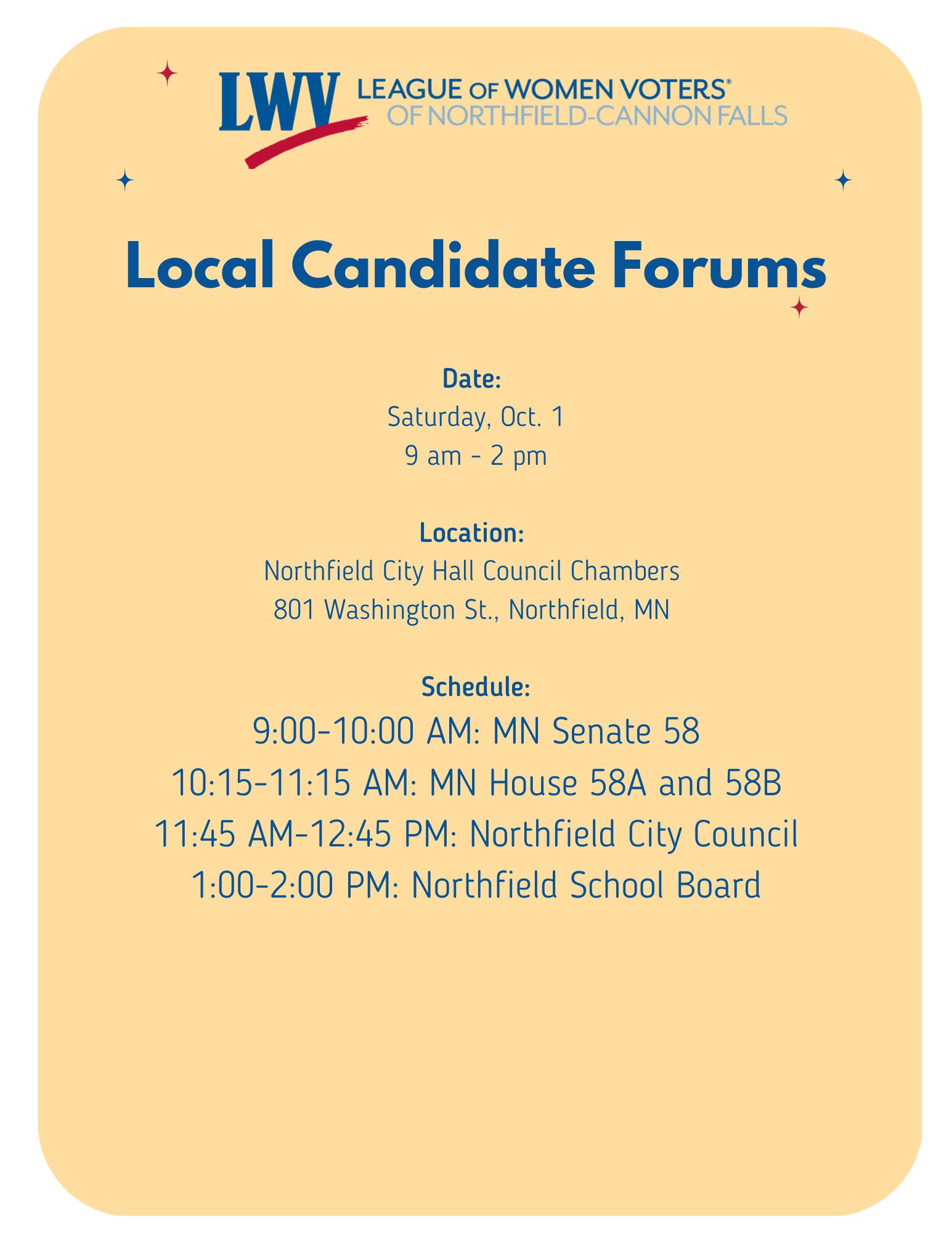 Candidate Forums on October 1 will be live Streamed. – The League of ...