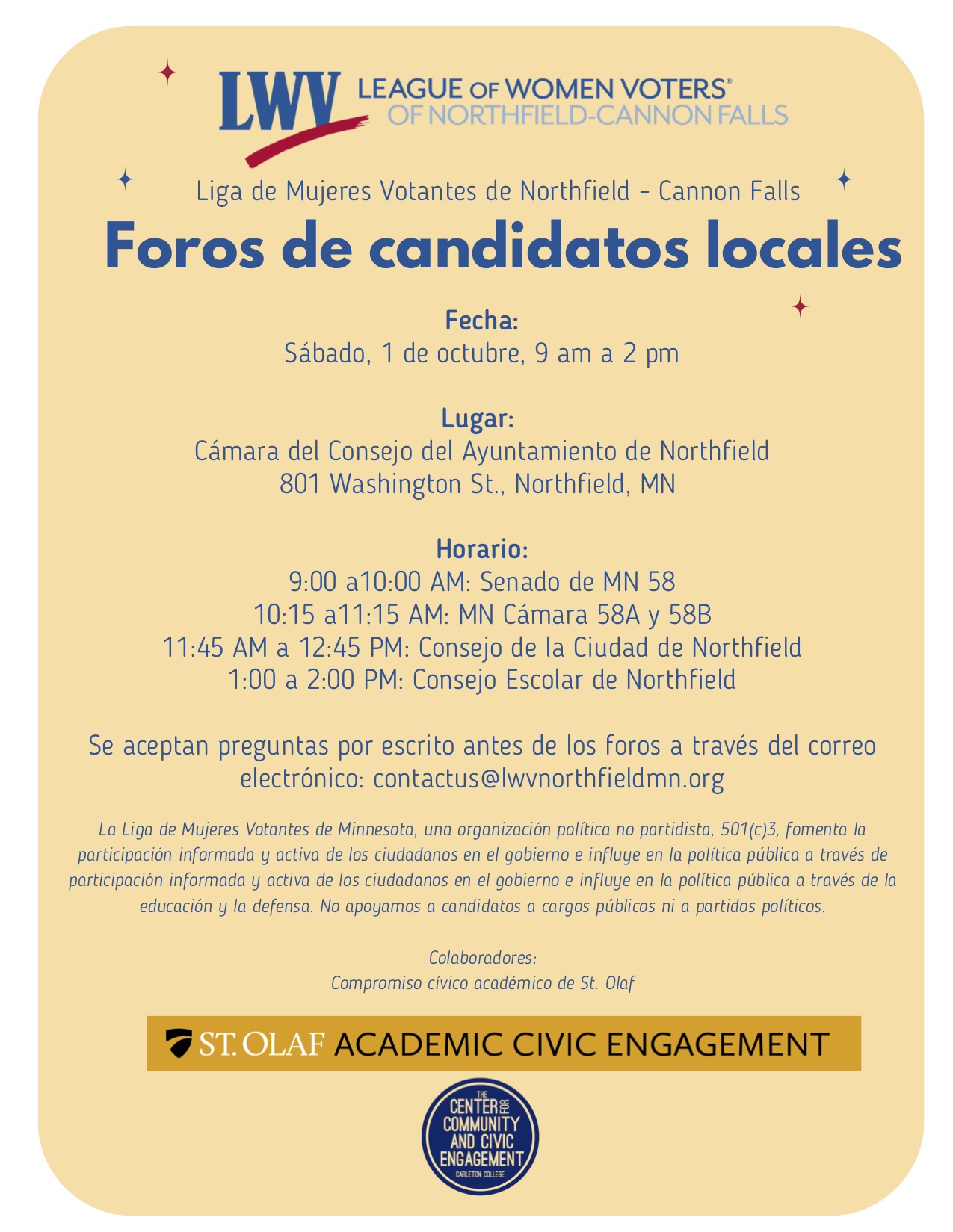 Candidate Forums on October 1 will be live Streamed. – The League of ...